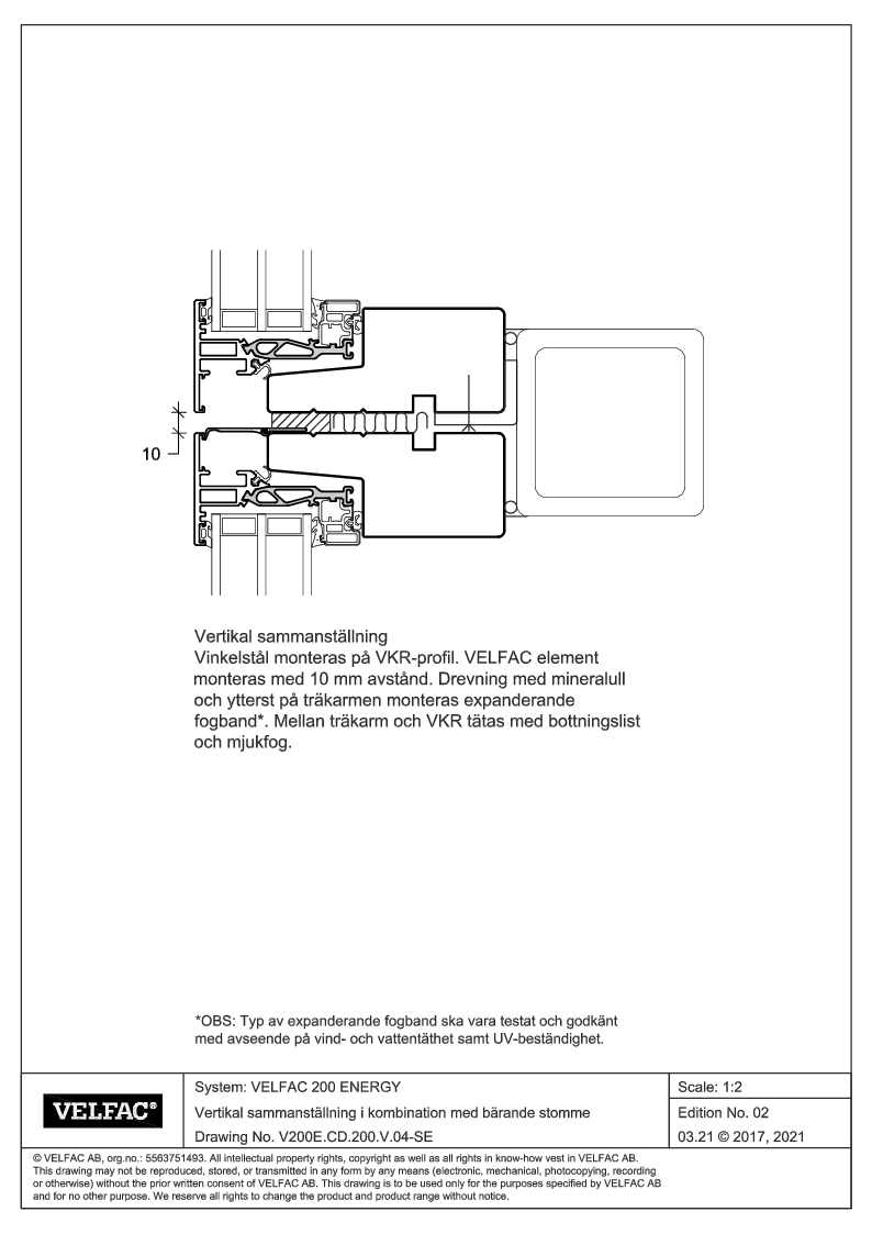 VELFAC produktdatabas | Fönster och dörrar
